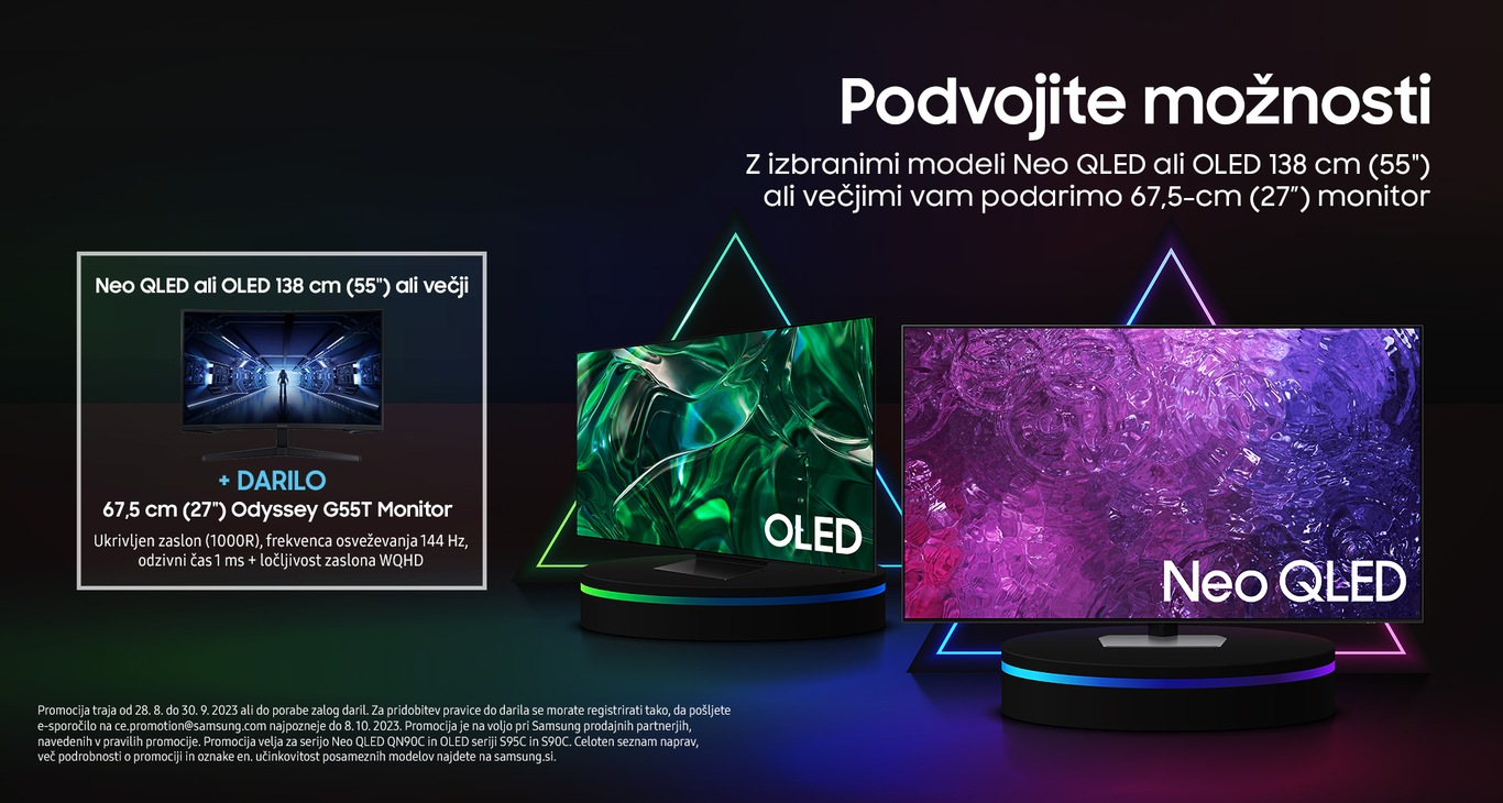 Promocija televizorjev: Podvojite možnosti | Samsung Slovenija