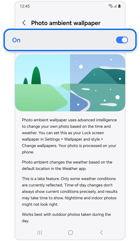 How to set real time weather wallpaper on the Galaxy S24