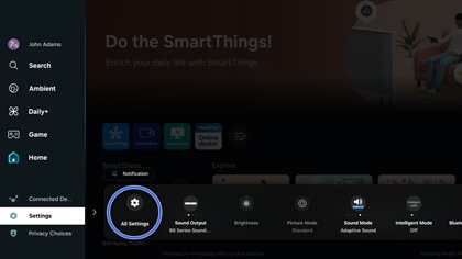 Samsung Smart TV is already registered in SmartThings app
