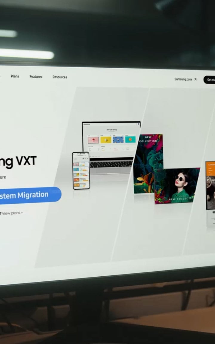 Samsung VXT - โซลูชันจอโฆษณาดิจิทัล | ธุรกิจของ Samsung Thailand