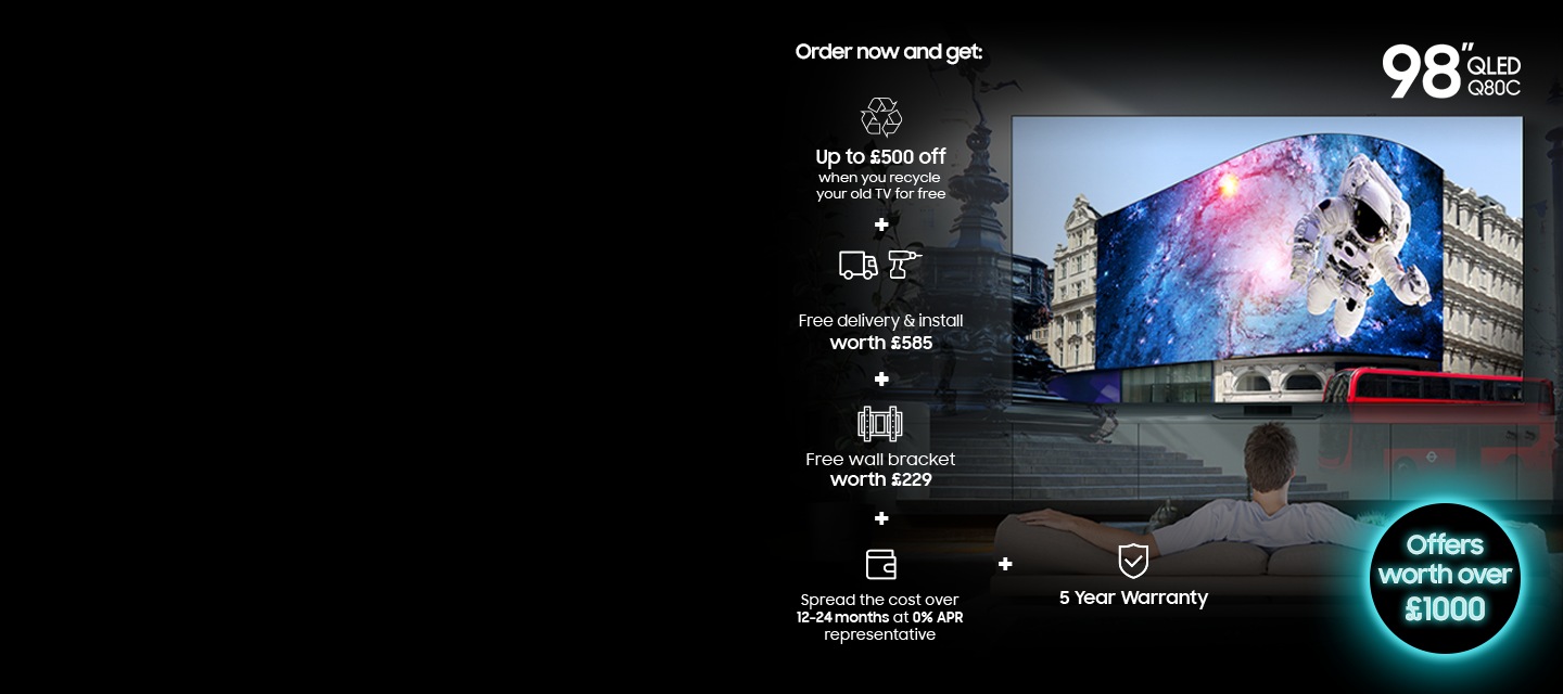 Samsung Large Screen TVs | Up To 95 Inch TV | Samsung UK