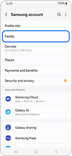 How to use Family Share features | Samsung UK