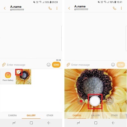 How do I use text messages on my device? | Samsung UK