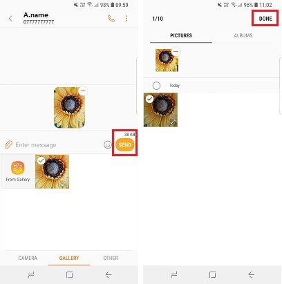 How do I use text messages on my device? | Samsung UK