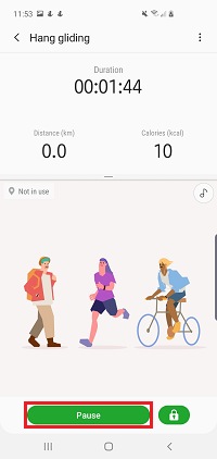 How do I record my steps or other exercise using the Samsung Health app ...