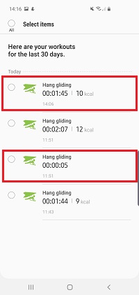 How do I record my steps or other exercise using the Samsung Health app ...