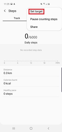 How do I record my steps or other exercise using the Samsung Health app ...