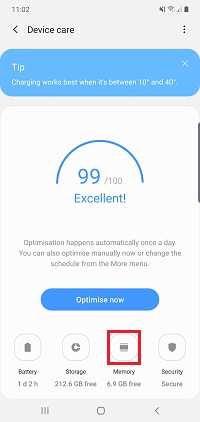 What is Device care and how do I use it? | Samsung UK