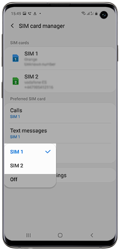 How to use or manage dual SIM cards | Samsung IE
