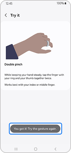 What is the double pinch gesture on the Galaxy Ring? | Samsung UK