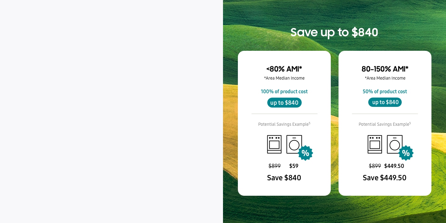 Inflation Reduction Act Appliance Rebates | Samsung US