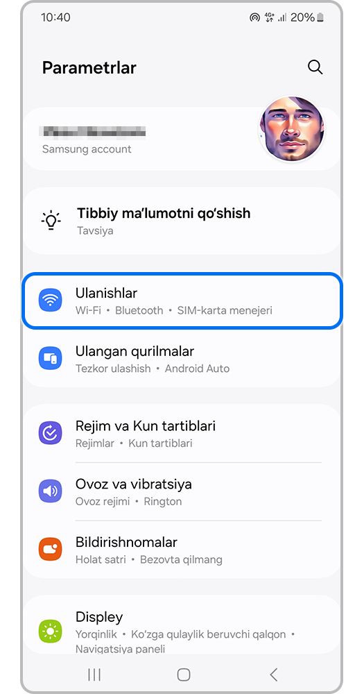 Samsung Galaxy dan modem yoki Wi-Fi ulanish nuqtasi sifatida qanday ...