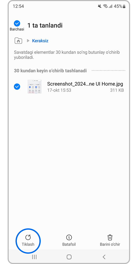 Samsung Galaxy’da o‘chirilgan suratlarni qanday tiklash mumkin ...