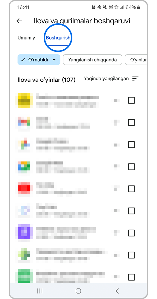 Android uchun qanday ilovalar mavjud | Samsung Oʻzbekiston