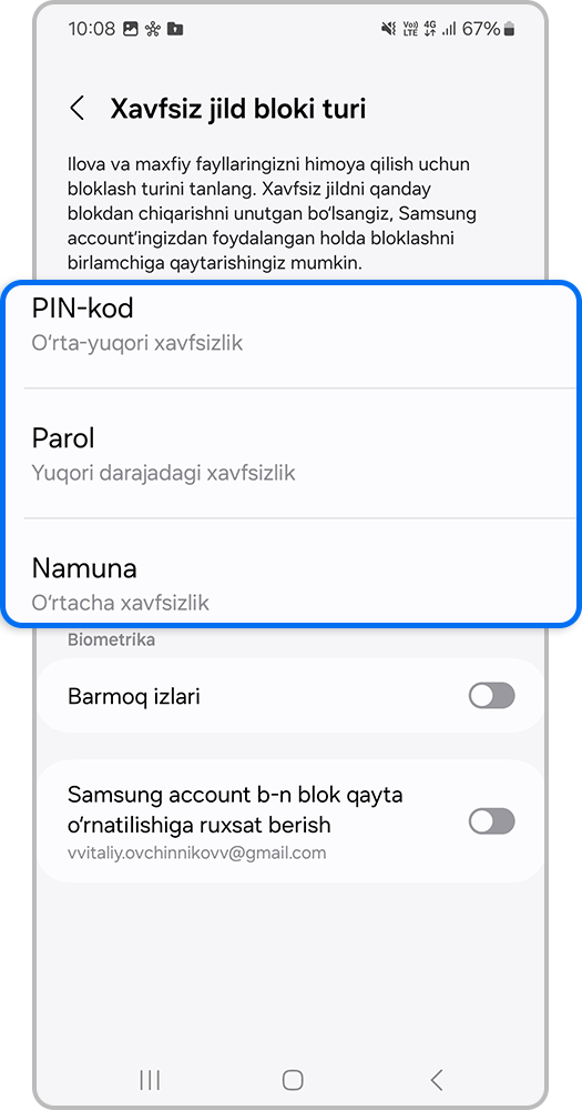 Knox papkasi nima va undan qanday foydalanish kerak | Samsung Oʻzbekiston