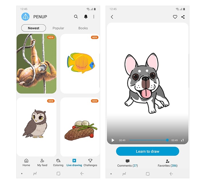 PENUP | Ứng dụng và Dịch vụ | Samsung Việt Nam