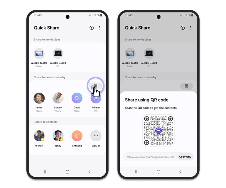 Quick Share | Ứng dụng & Dịch vụ | Samsung Việt Nam