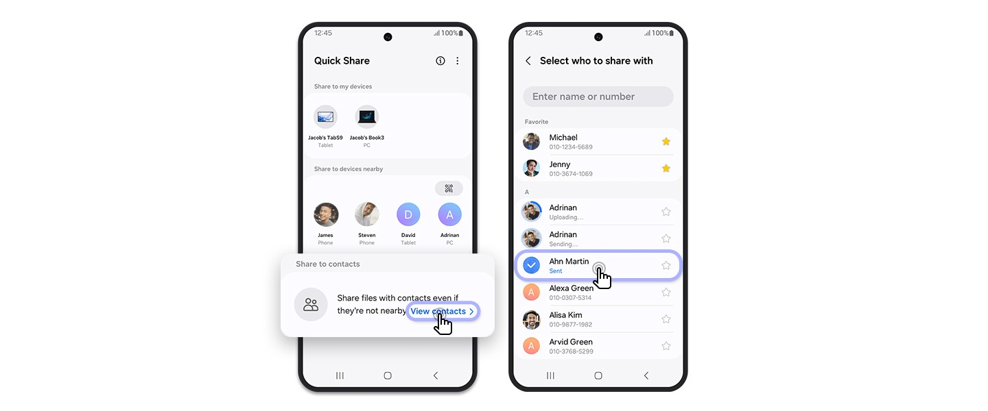 Quick Share | Ứng dụng & Dịch vụ | Samsung Việt Nam