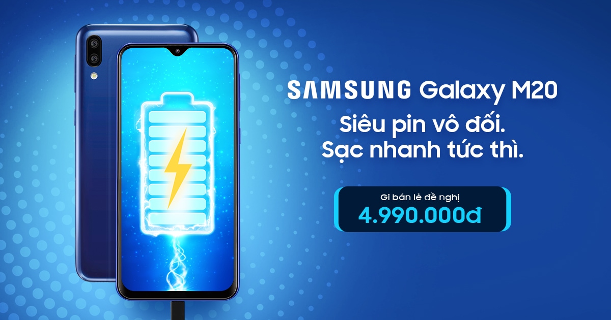 Galaxy M20 - Siêu Pin Vô Đối. Sạc Nhanh Tức Thì | Samsung VN