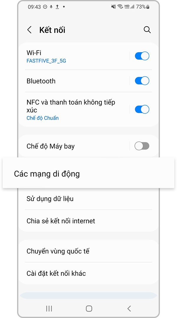 Cuộc gọi trên thiết bị Samsung Galaxy ngắt kết nối đột ngột?