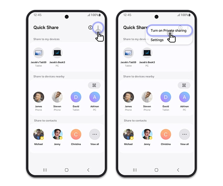 Quick Share | Apps & Services | Samsung ZA