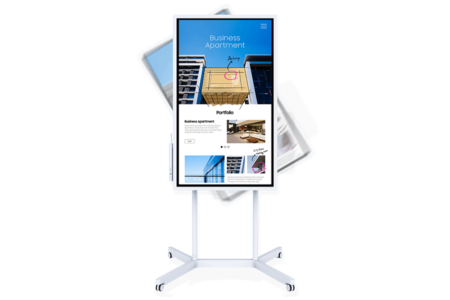 Flip 55 pouces WM55H - flipchart numérique | Samsung