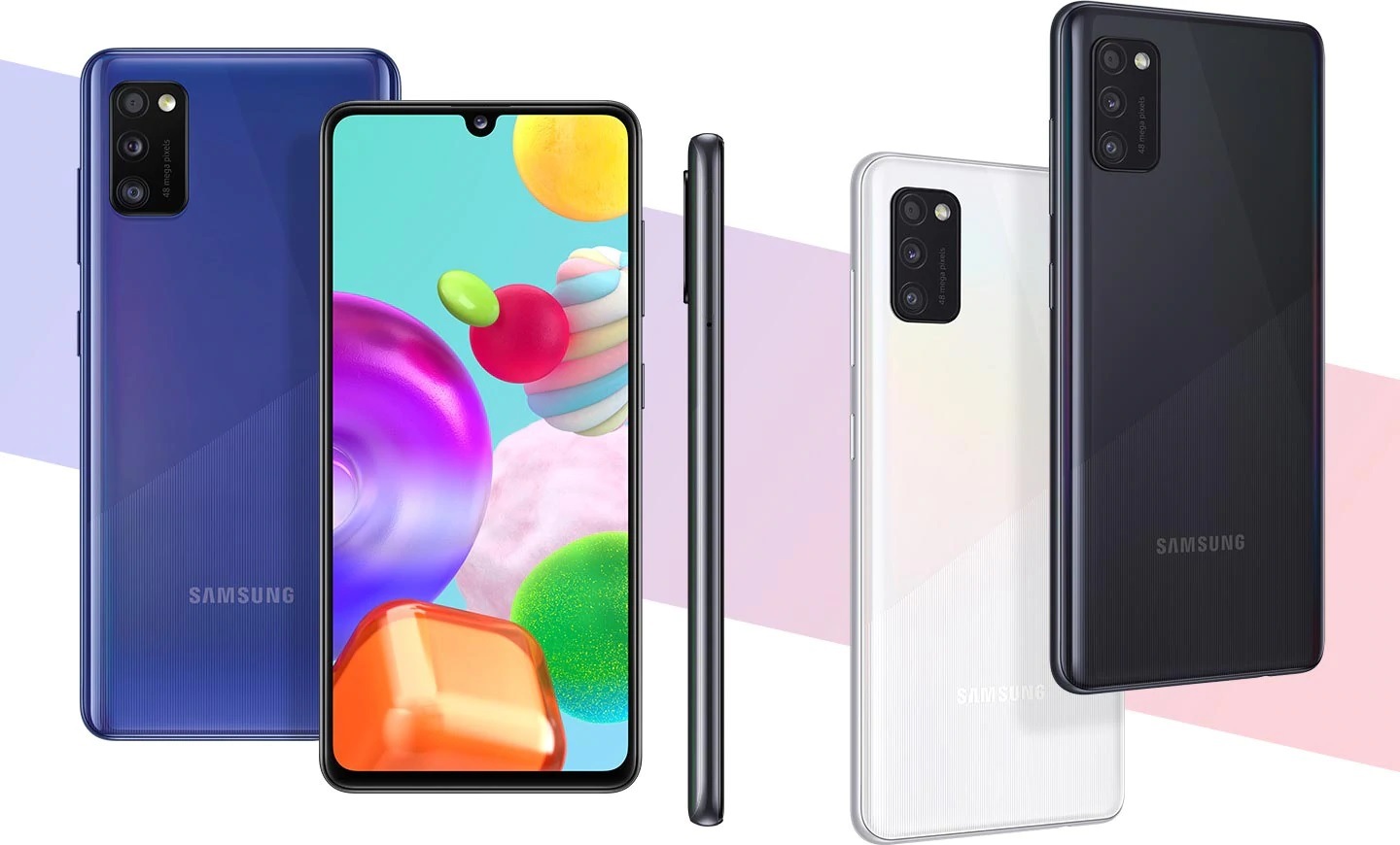 Смартфон Samsung Galaxy A41, 64GB, 4GB RAM, Dual SIM, Prism Crush Blue ...