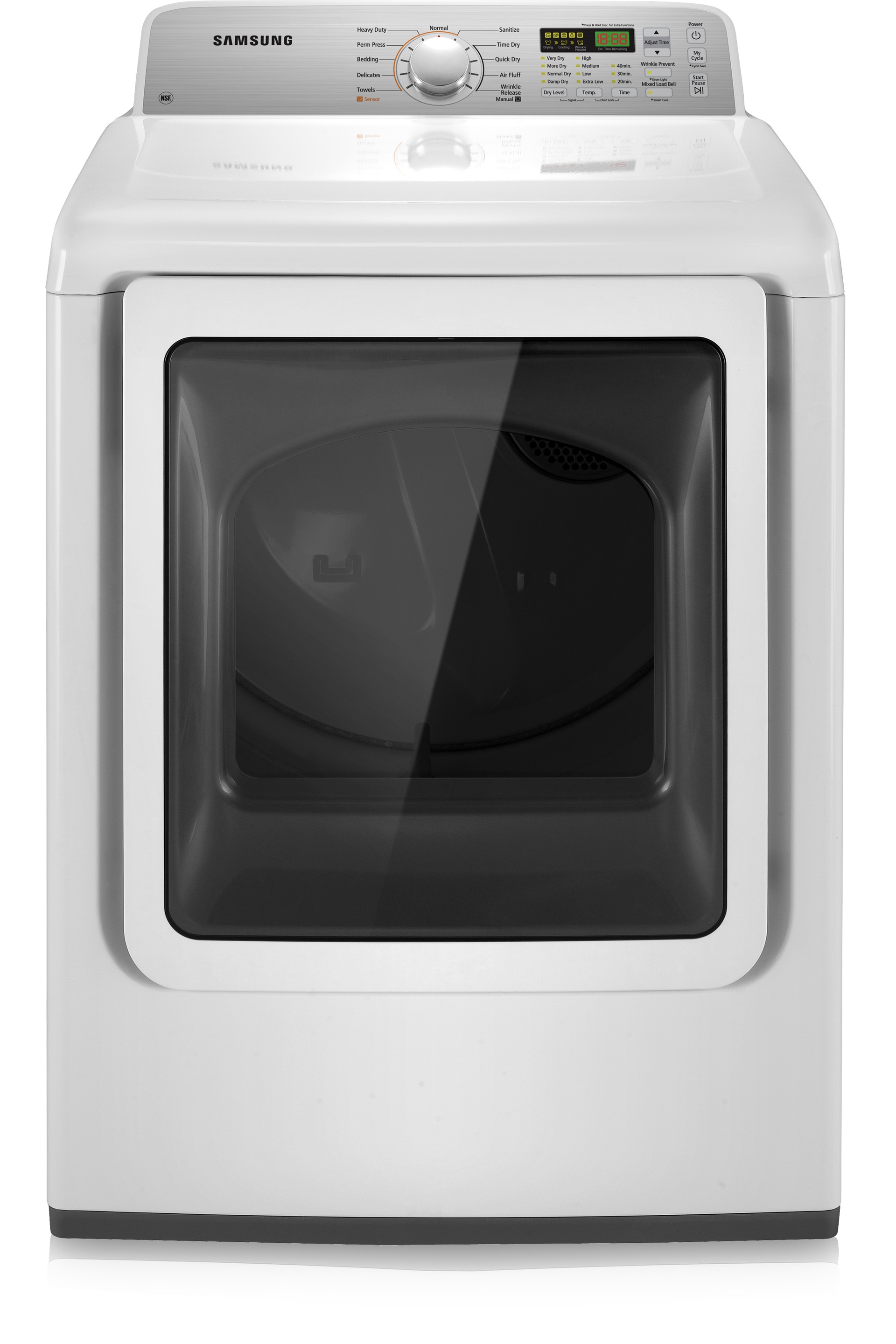 DV456EWHDWR - Sécheuse électrique à chargement frontal de 7,3 pi³ ...