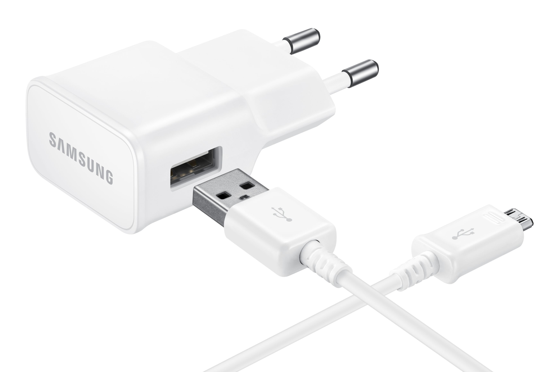 Ladegerät (30 Pin-USB-Kabel & Adapter), White | Samsung DE