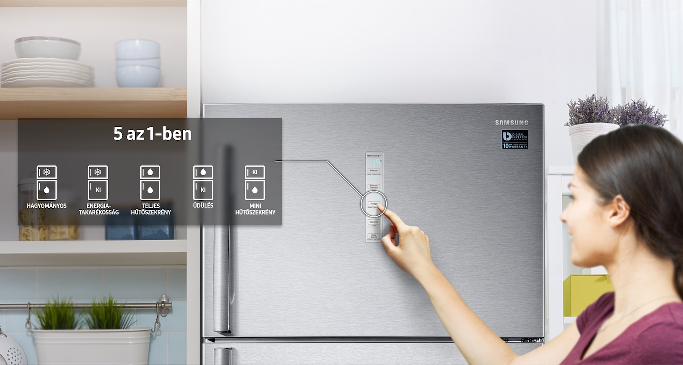 Samsung RT58K7105SL Felülfagyasztós hűtőszekrény