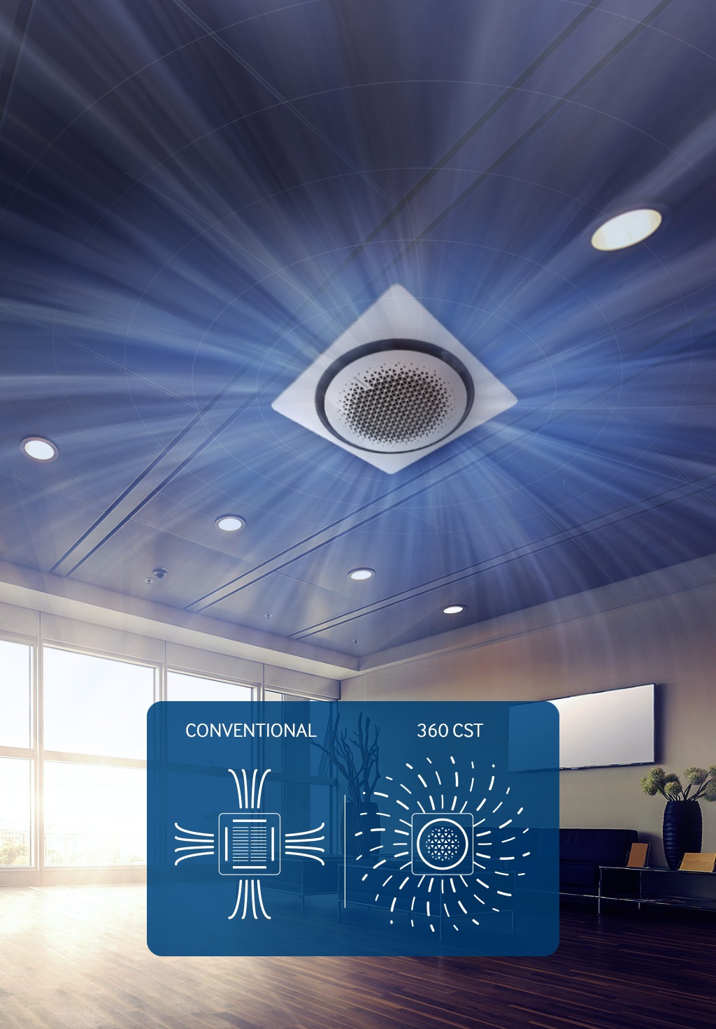 Samsung Ceiling Cassette Inverter | Shelly Lighting