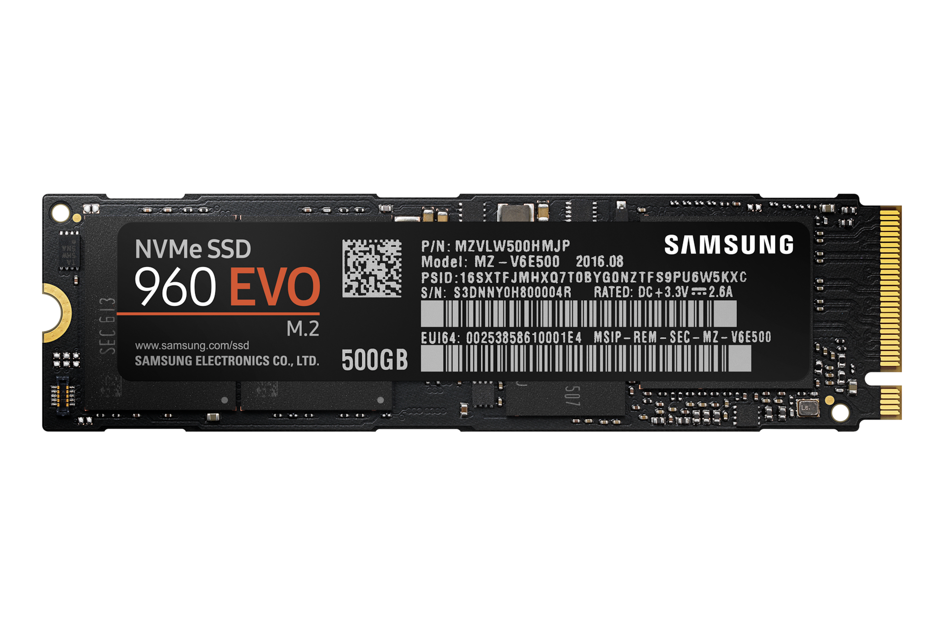 Samsung SSD 960 EVO M.2 NVMe 500GB | Samsung IT
