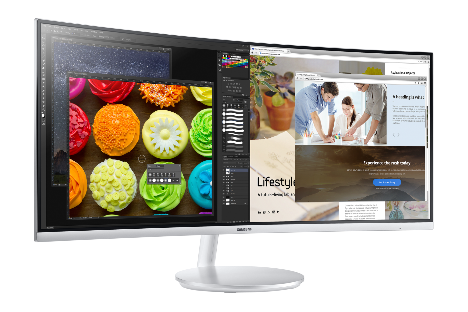 Samsung Monitor curvo de 34" con Quantum dot | Samsung MX