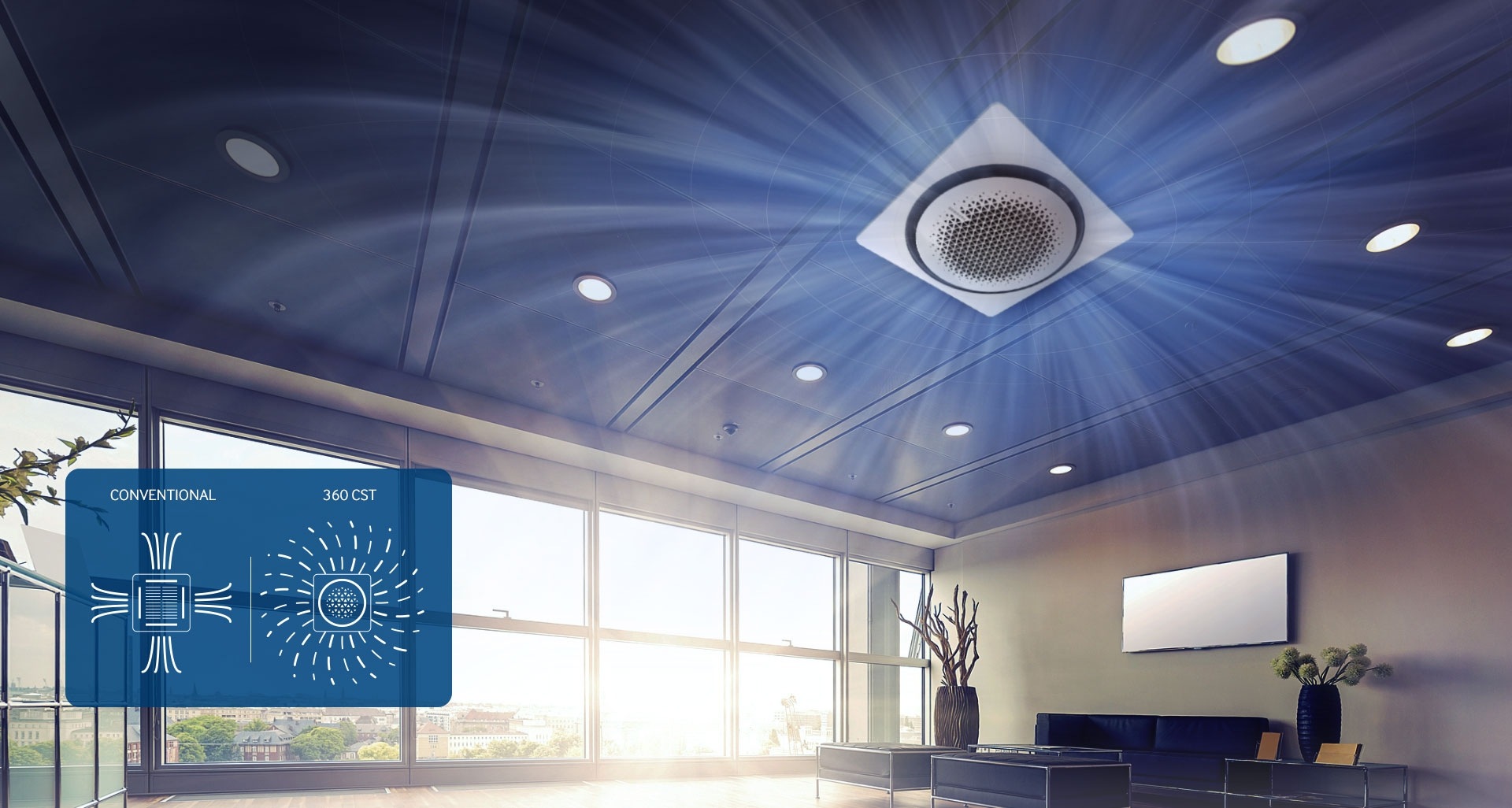 Samsung Ceiling Cassette Inverter | Shelly Lighting