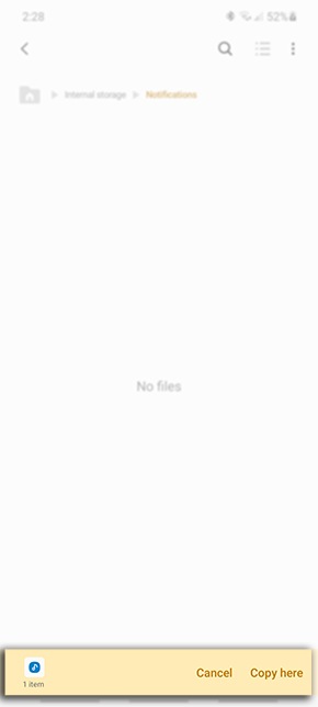 Moving Audio Files into the Notification Folder on my Samsung Phone ...