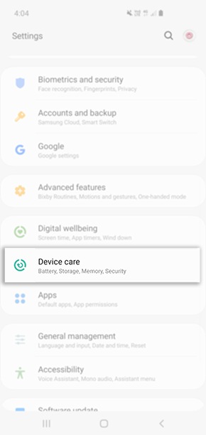 Using Device Care on my Samsung One UI device | Samsung Support Australia