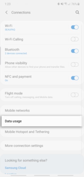Mobile Data Limit on a Samsung Phone | Samsung Support Australia