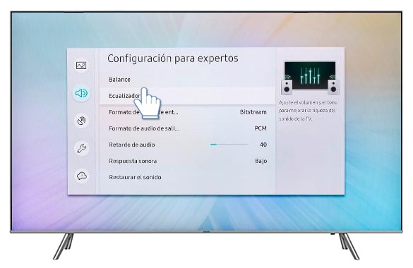 QLED TV Q6FN - ¿Cómo ajustar el ecualizador de sonido? | Samsung Soporte CO