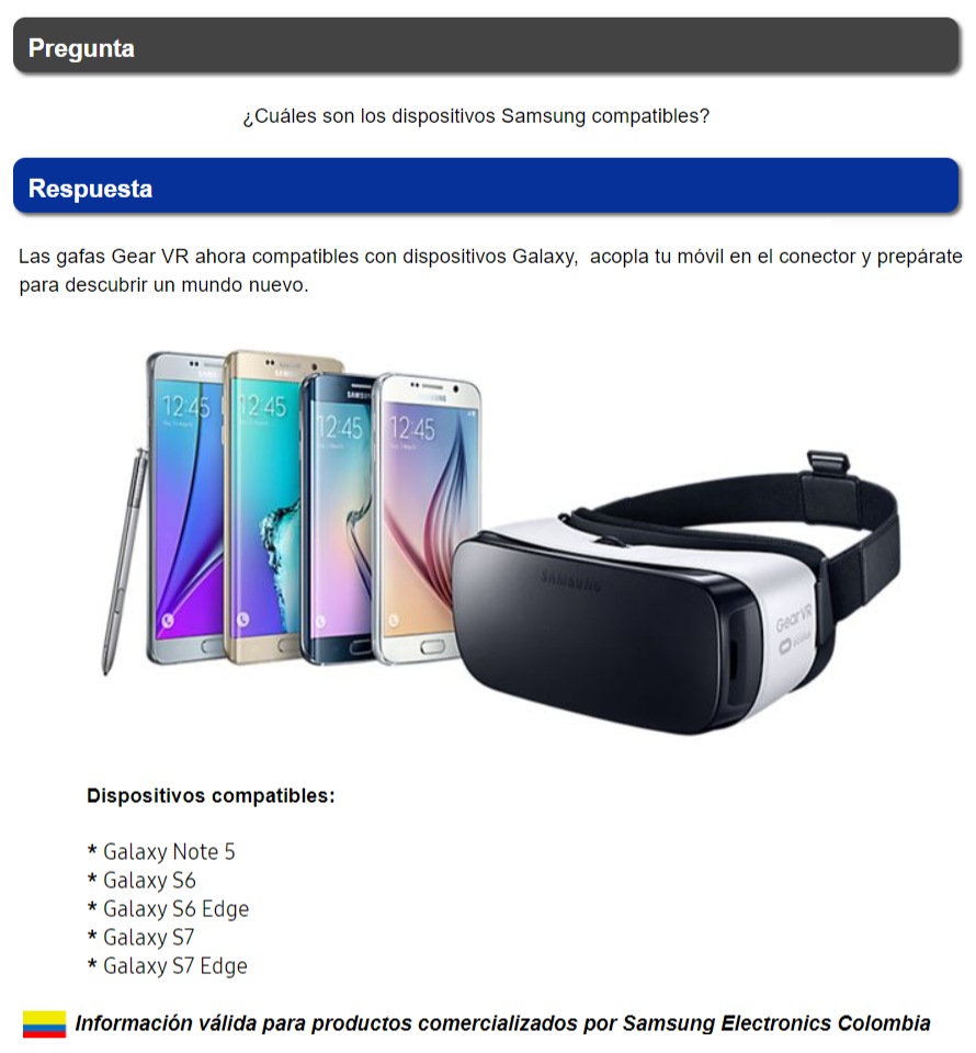 Gear VR Lite - ¿Cuáles son los dispositivos Samsung compatibles ...