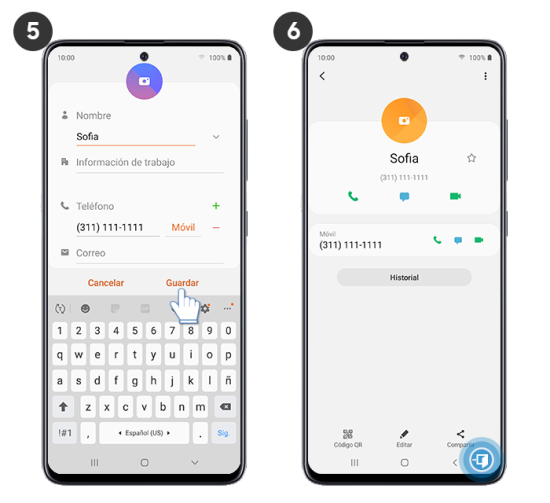 Galaxy A51 - ¿Cómo crear un contactor por código QR? | Samsung Soporte CO