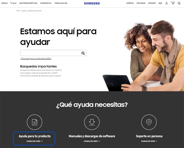¿Cómo encontrar contenido de ayuda para tu producto Samsung? | Samsung ...