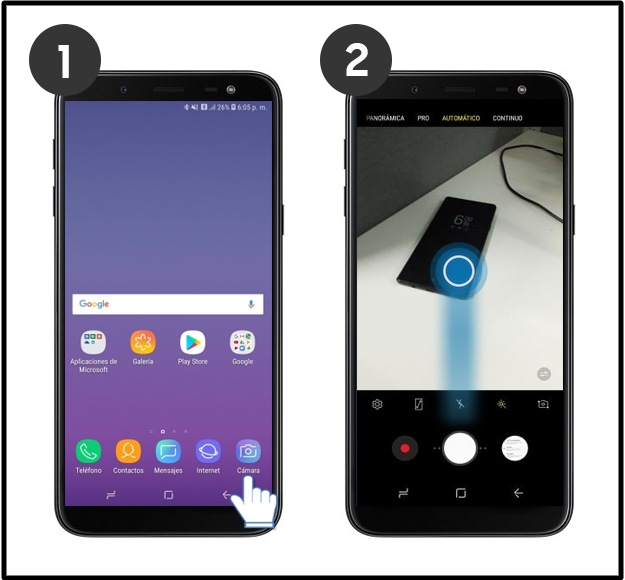 ¿Cuáles son los modos de la cámara frontal de tu Galaxy J6? | Samsung ...