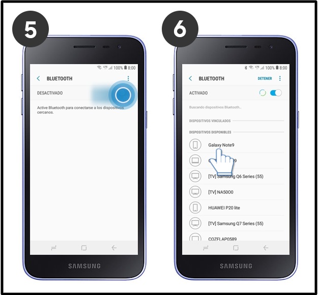 ¿Cómo vincular un dispositivo por bluetooth en tu Galaxy J2 Core ...