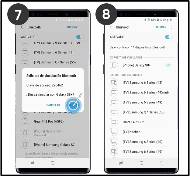¿Cómo establecer una conexión Bluetooth en tu Note9? | Samsung Soporte CO