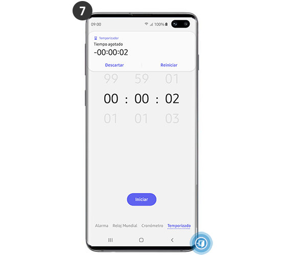 Galaxy S10 - ¿Cómo utilizar el temporizador? | Samsung Soporte CO
