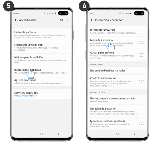 Galaxy S10 - ¿Cómo activar la función Menú de asistencia? | Samsung ...