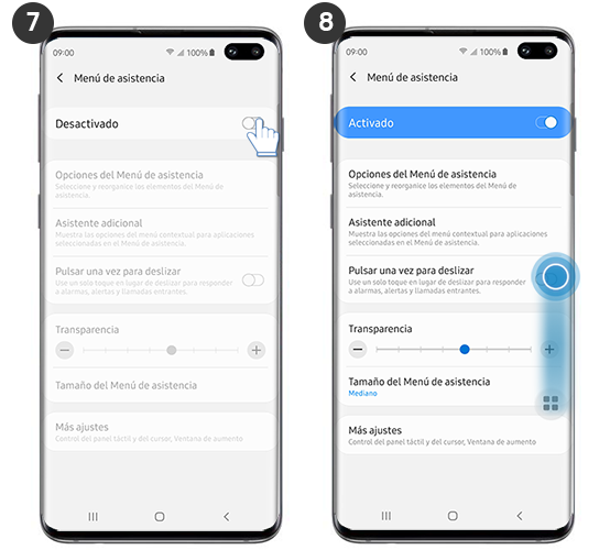 Galaxy S10 - ¿Cómo activar la función Menú de asistencia? | Samsung ...