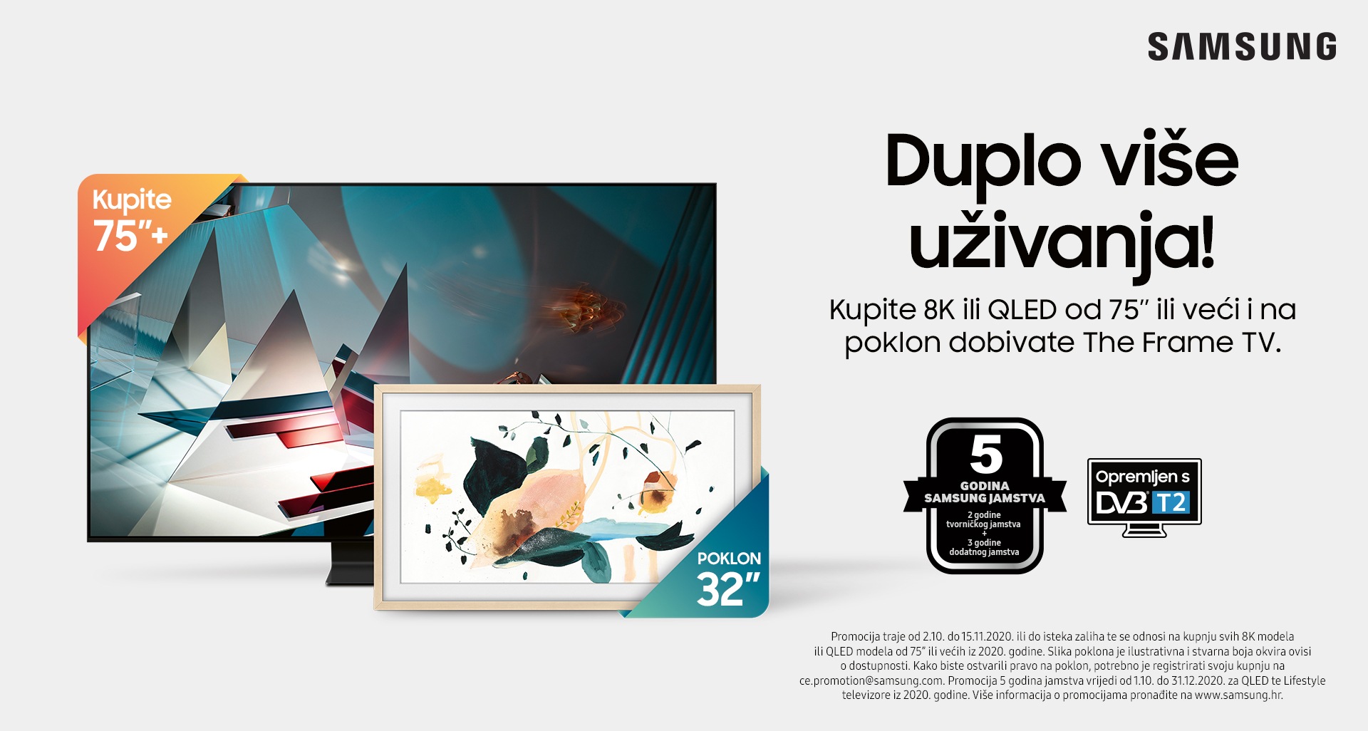 Promocija televizora: Duplo više uživanja! | Samsung HR