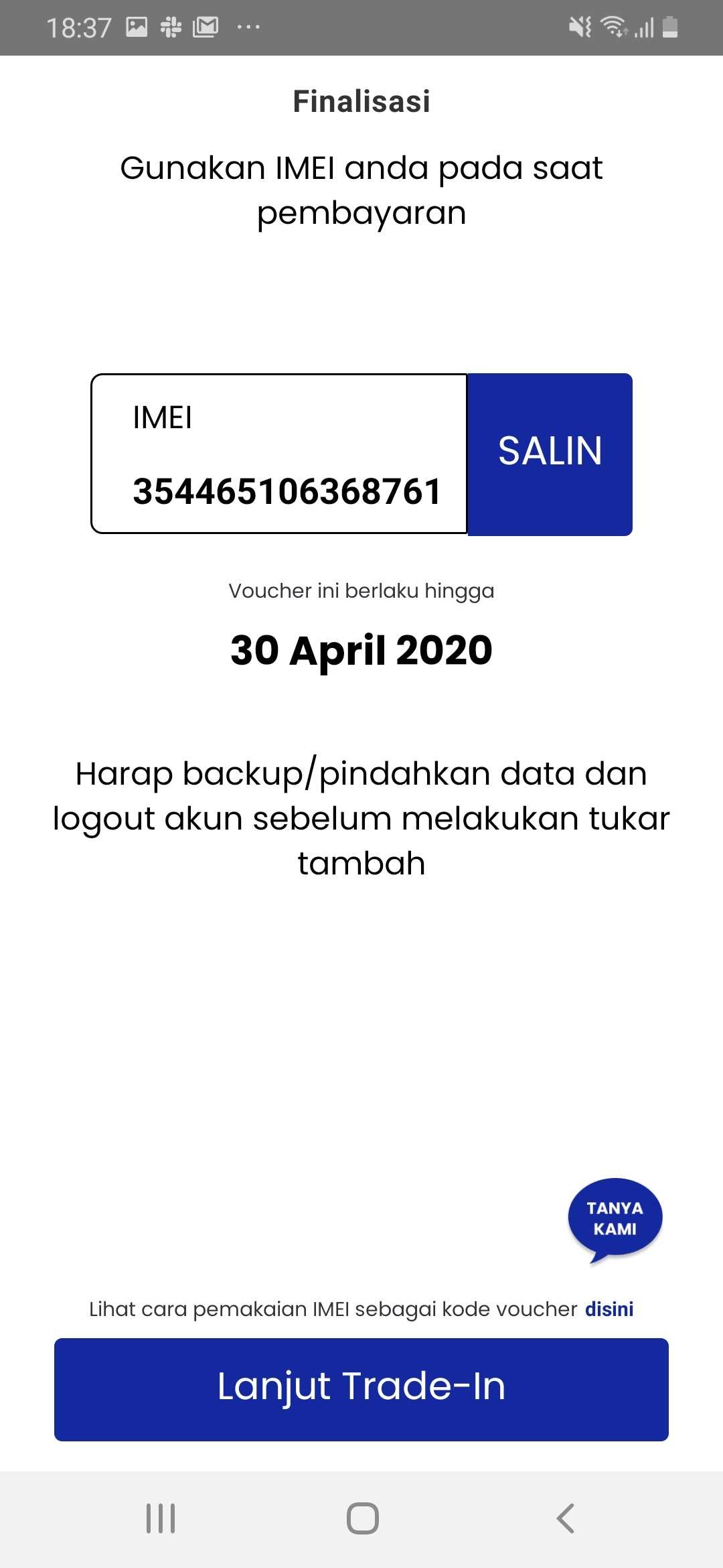 Mobile Trade-in Program and Offer