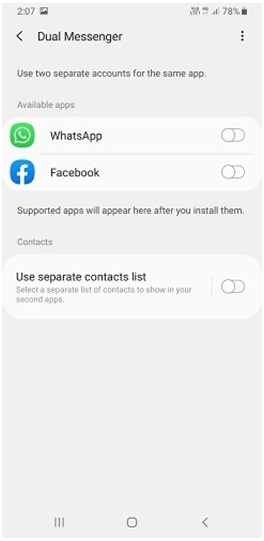 How to Activate Dual Messenger Feature? | Samsung Support India